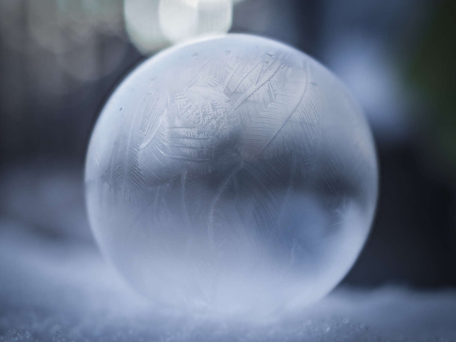 Ice Globes: Photographing Frozen Bubbles | OM SYSTEM